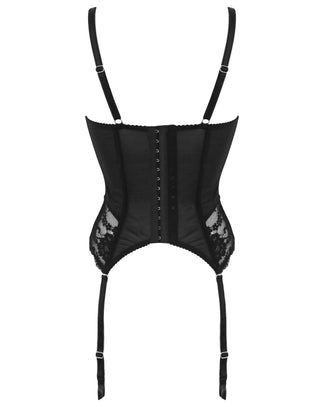 Fleur Balcony Basque – Black Lingerie | Pour Moi | BraTopia